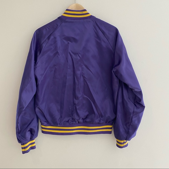 Chalkline | Jackets & Coats | Chalkline Satin Starter Lsu Bomber Jacket ...